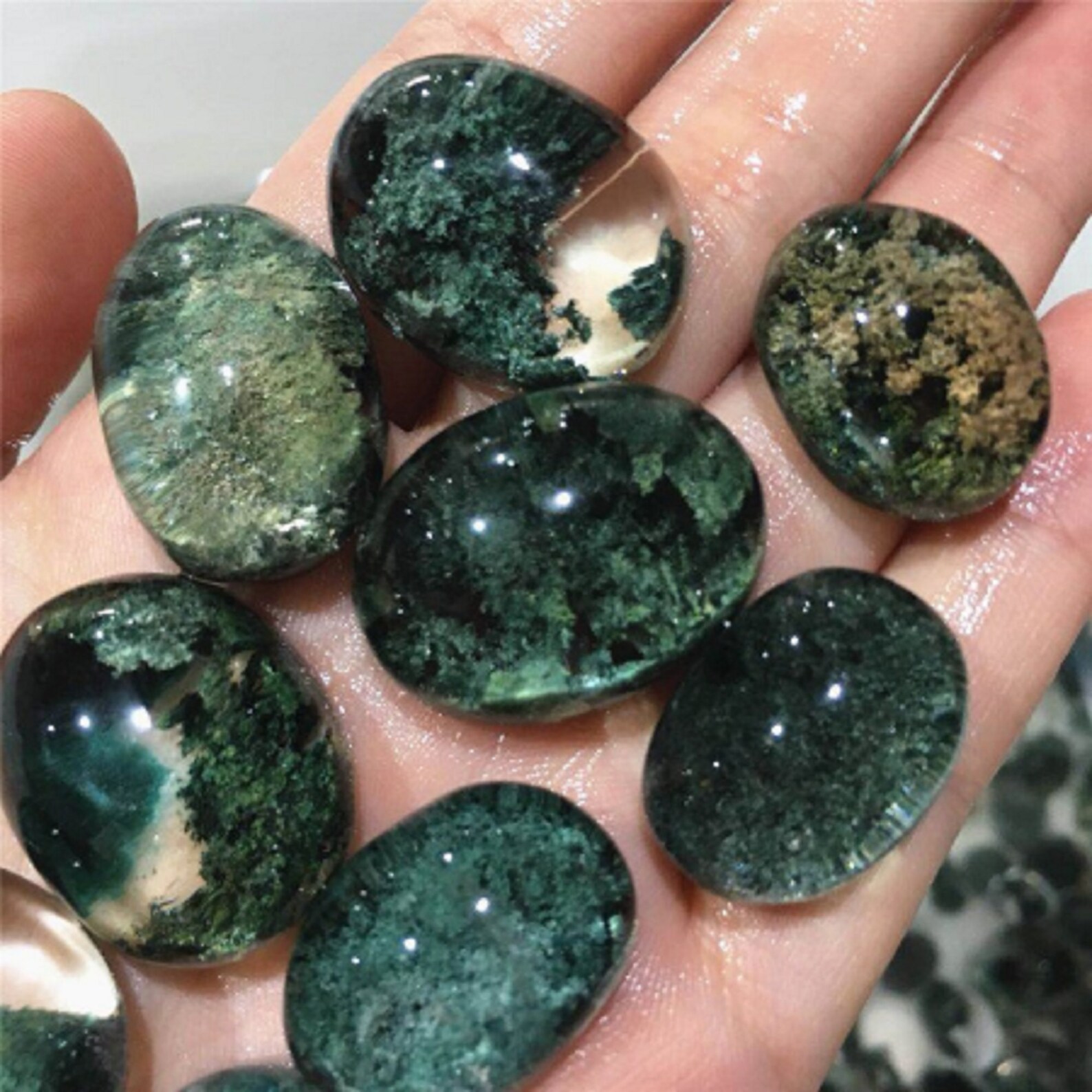 2pcs/Random Natural Ghost Phantom Quartz Crystal Stone Gem | Etsy