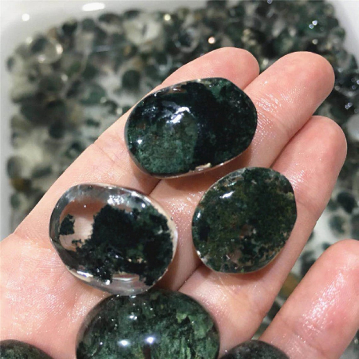 2pcs/Random Natural Ghost Phantom Quartz Crystal Stone Gem | Etsy