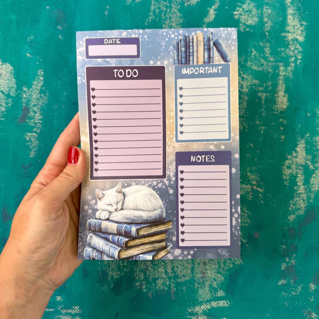 Daily Planner Notepad A5 Reading Nook Winter Notepad - Etsy