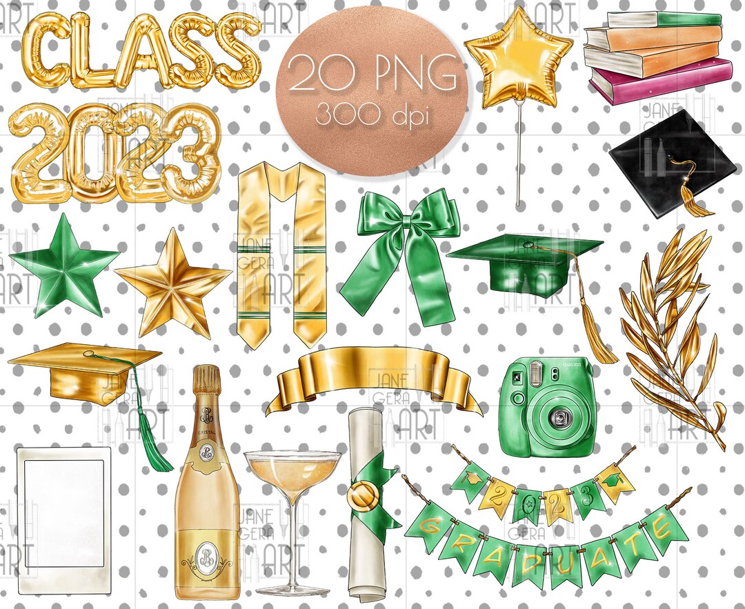 Graduate PNG Clip Art Graduation Clipart 2023 Digital Download - Etsy
