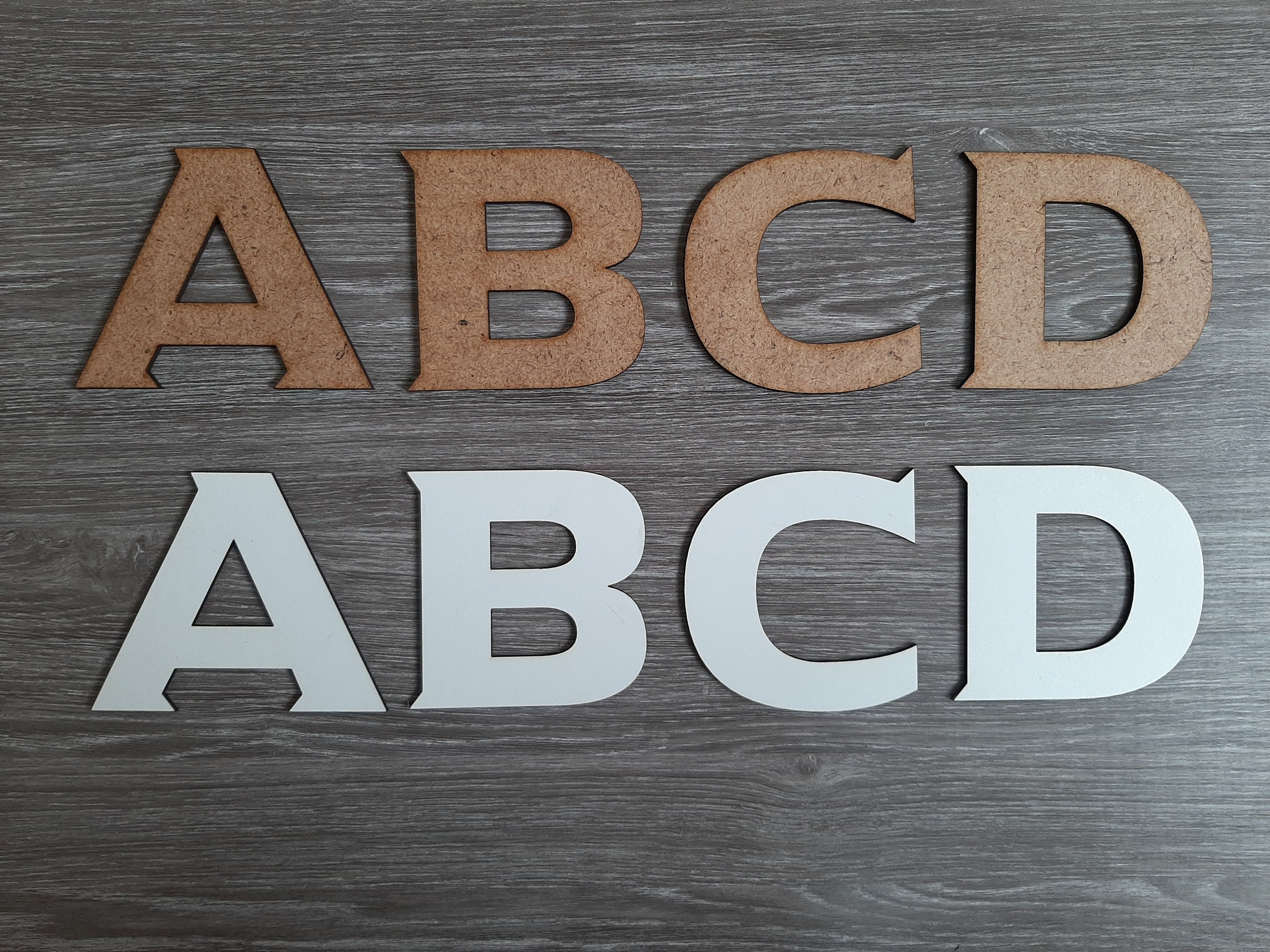 LETRAS DE CORTE LÁSER Universal Serif Laser Cut Mdf Perfecto | Etsy