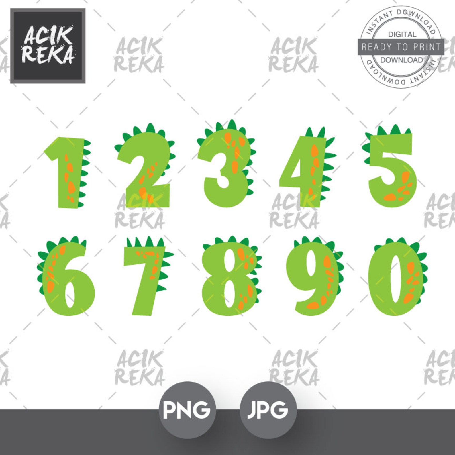 Dinosaurs Number JPG, PNG | Dinosaurs Number Sublimation | Dinosaurs ...