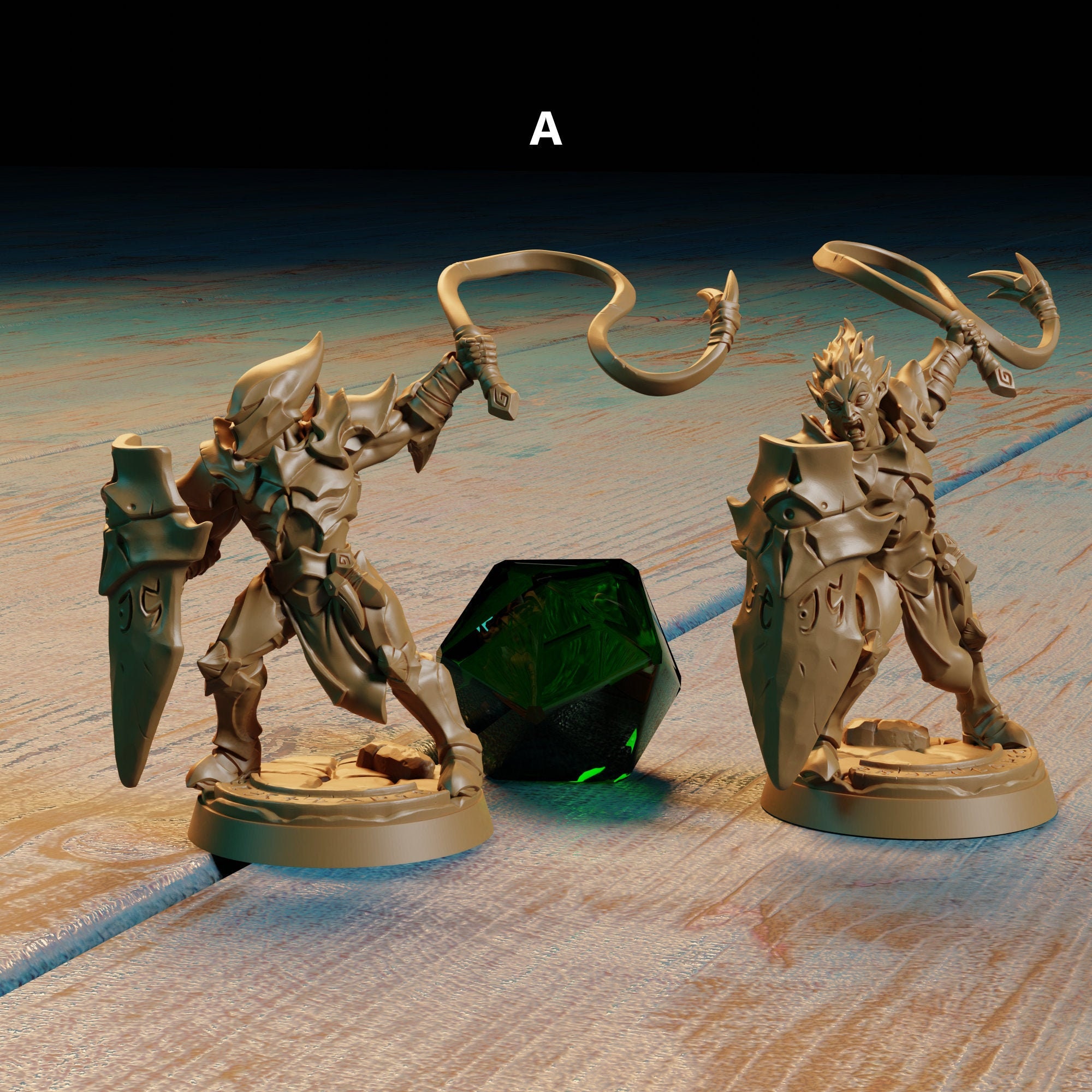 Dark Elf Modular Miniature Dungeons and Dragons 3D Printed | Etsy