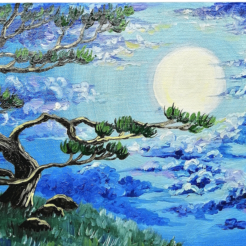 Bonsai Tree Painting - Etsy