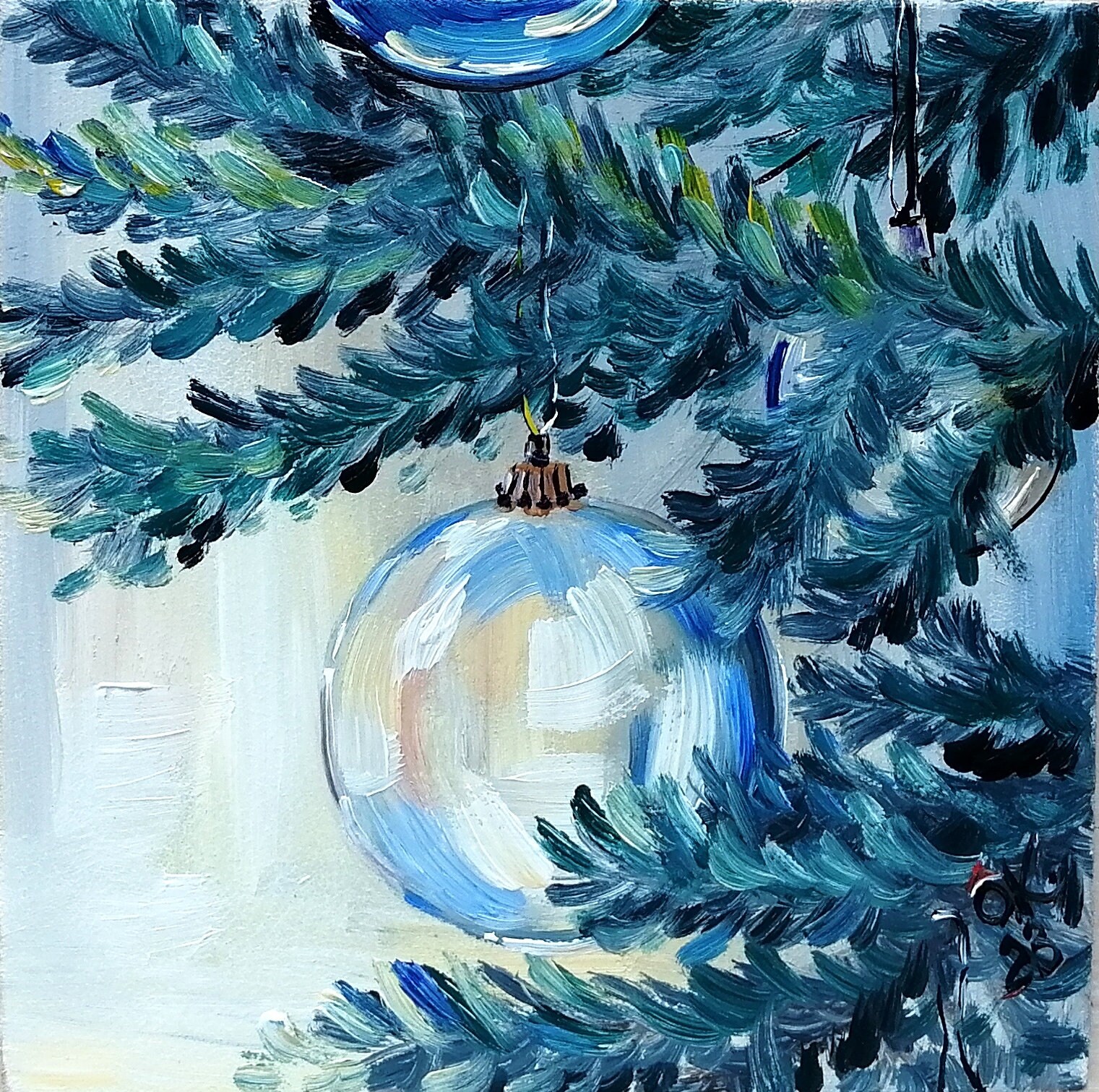 Christmas Tree Abstract Paintings