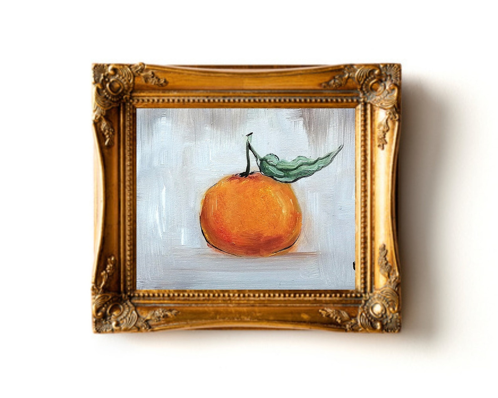 Clementine Still Life Oil Painting Fruit Moody French Country Citrus ...