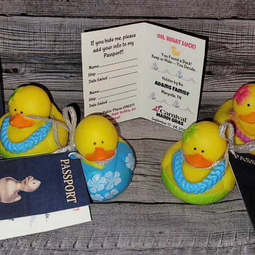 Duck Tags Cruising Ducks Rubber Duck Tag Cruising Duck Game - Etsy