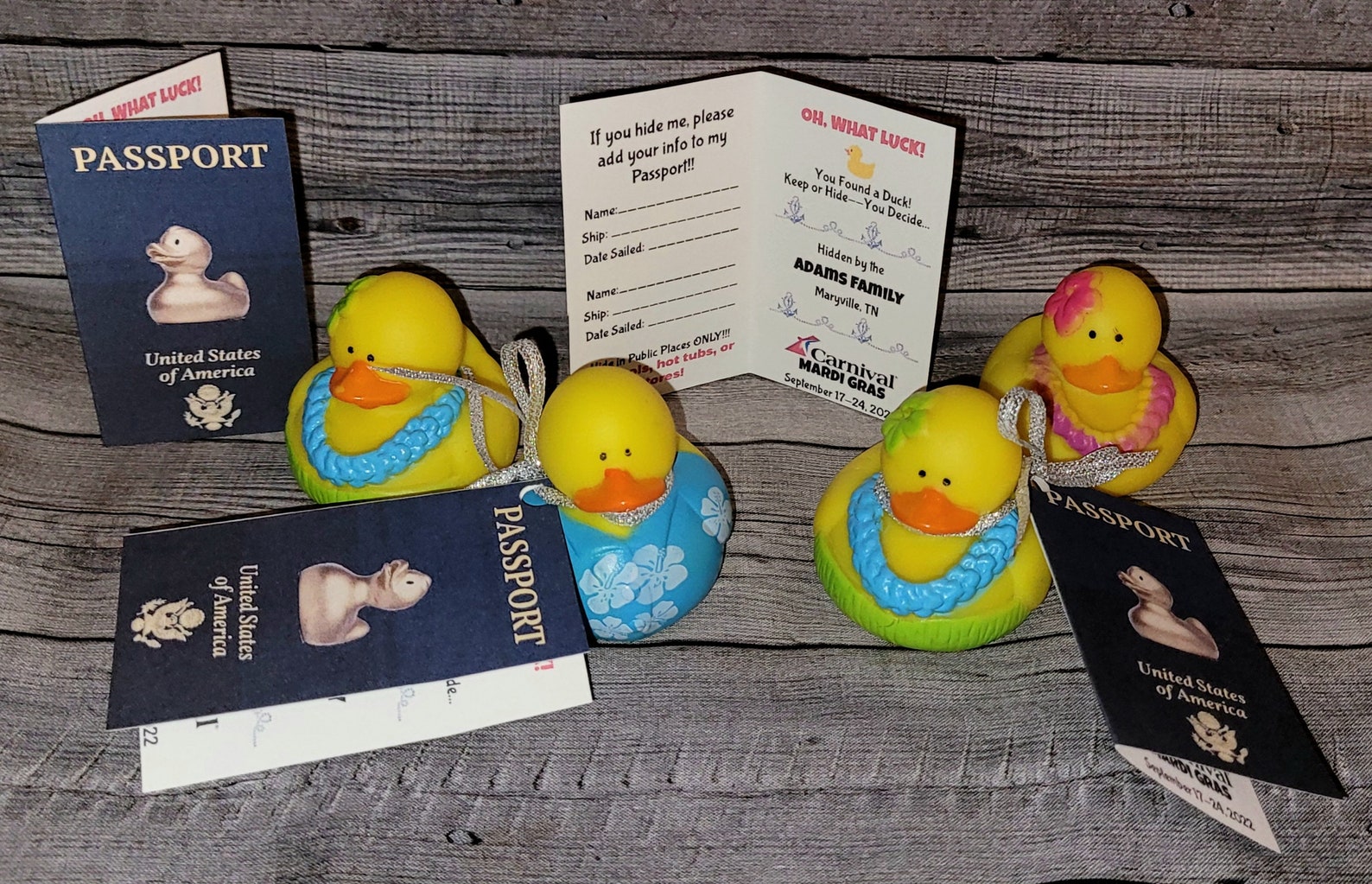 Cruising Duck Passport 25 Physical Tags Etsy