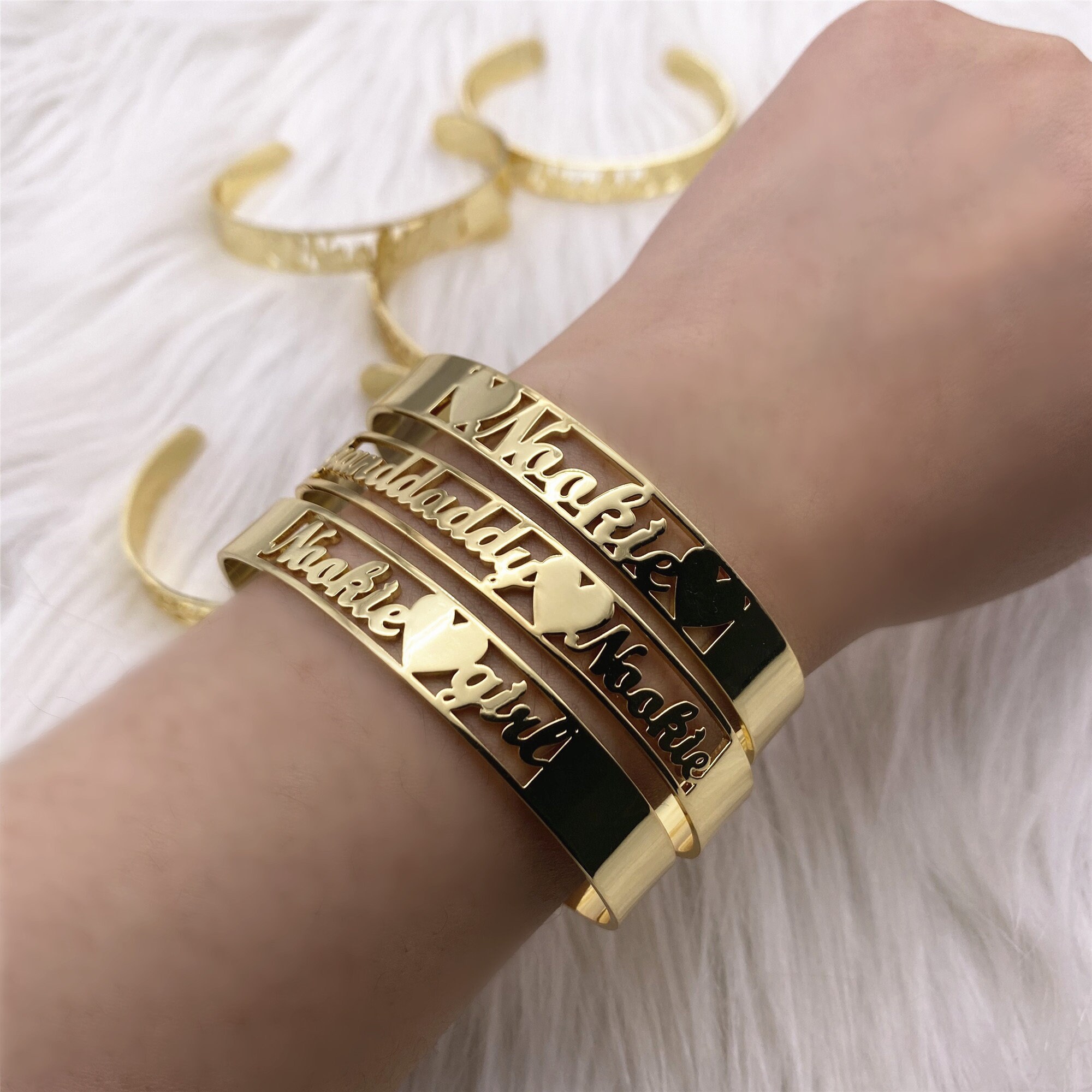 Personalized Name Banglecustom Name Banglename Cuff - Etsy