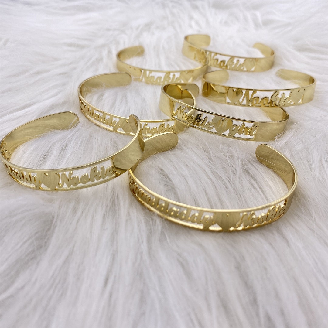 Personalized Name Bangle,custom Name Bangle,name Cuff Bangle,nameplate ...