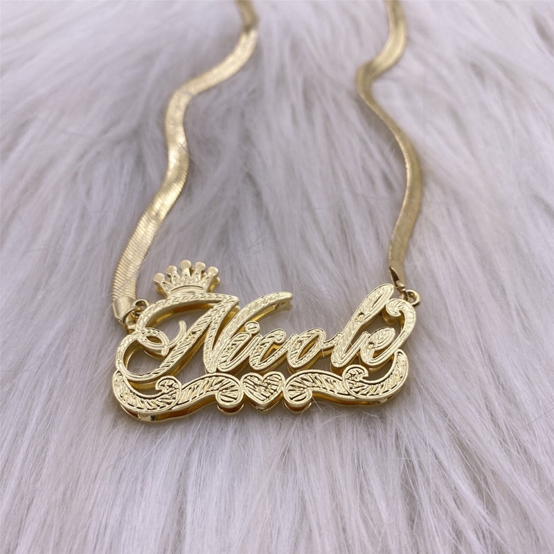 Nameplate Necklace - Etsy