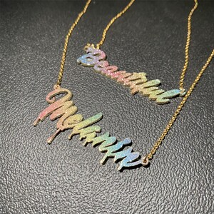 Custom Name Necklace,bling Name Necklaces,custom Bling Necklace ...
