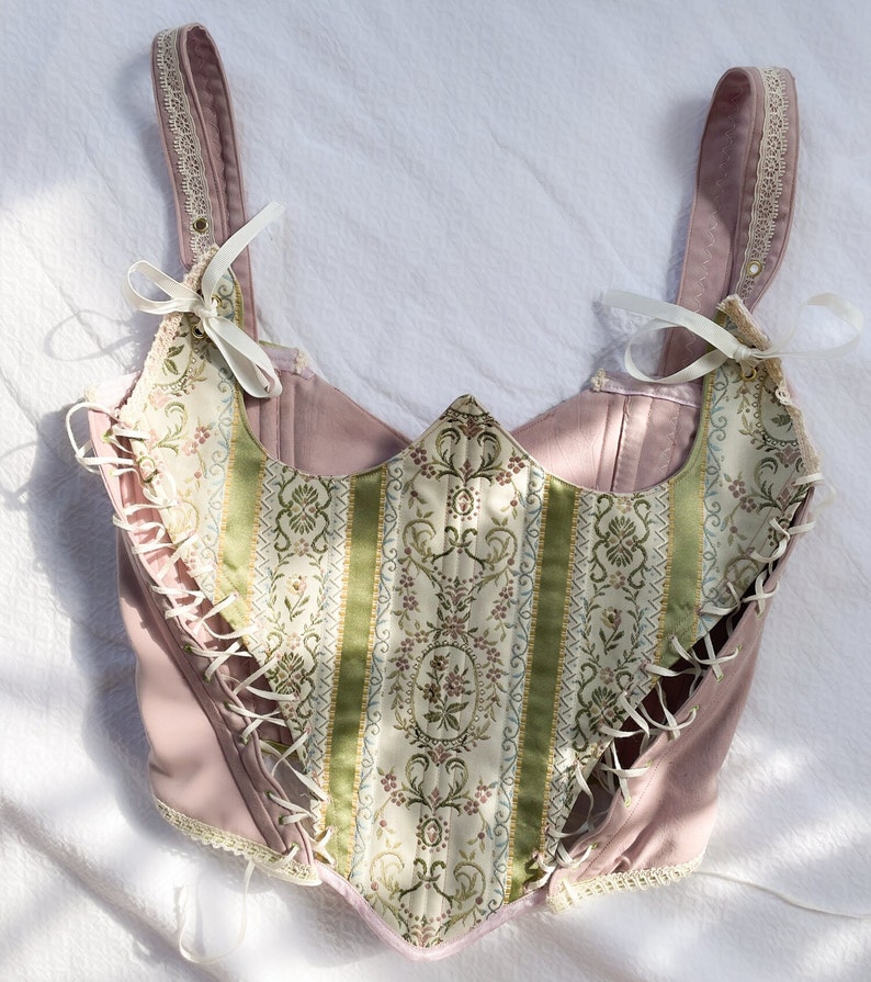 Maeve Underbust Corset Bespoke & Handmade Boned Bodice With Lacing and ...