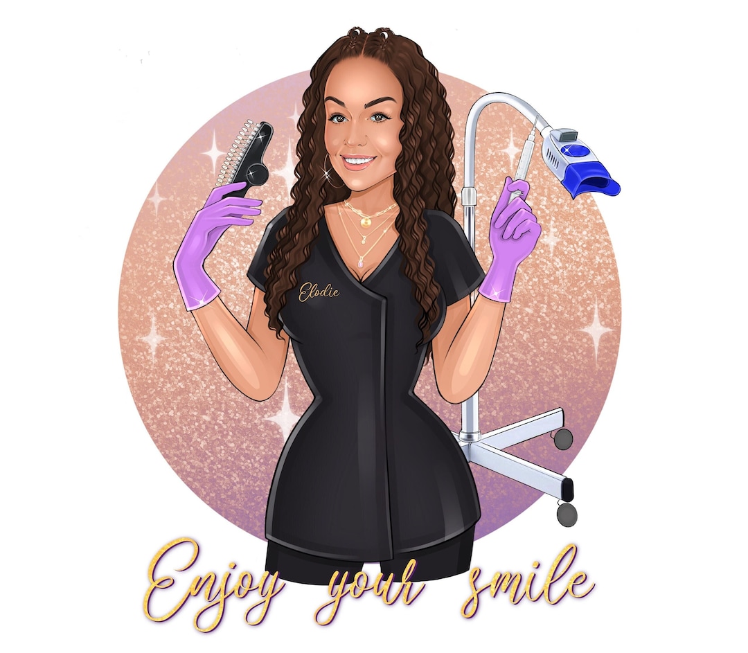Cartoon Portrait Logo, Caricature Portrait Logo, Teeth Whitening and ...