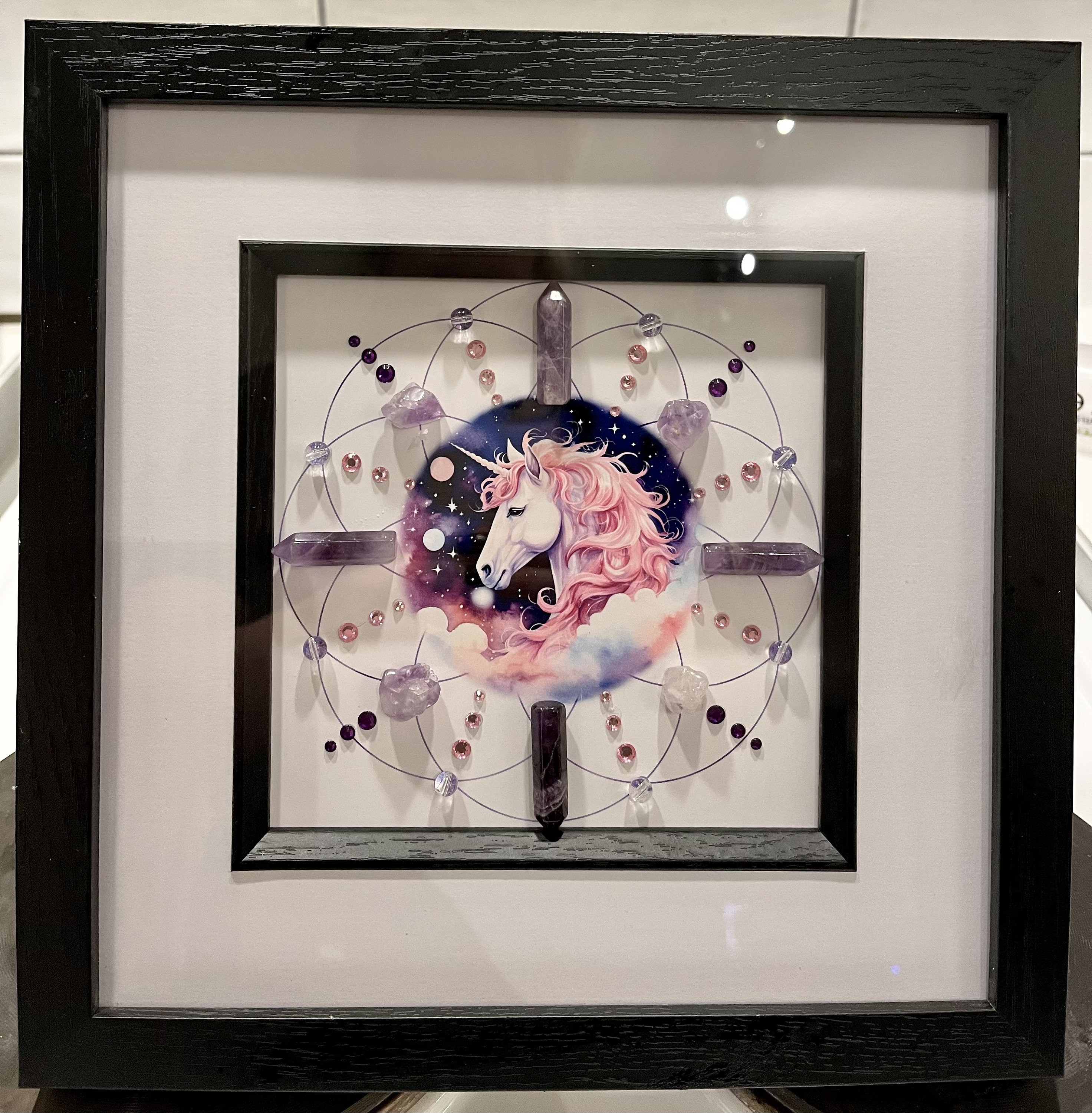 Handmade Crystal Grid Unicorn - Etsy
