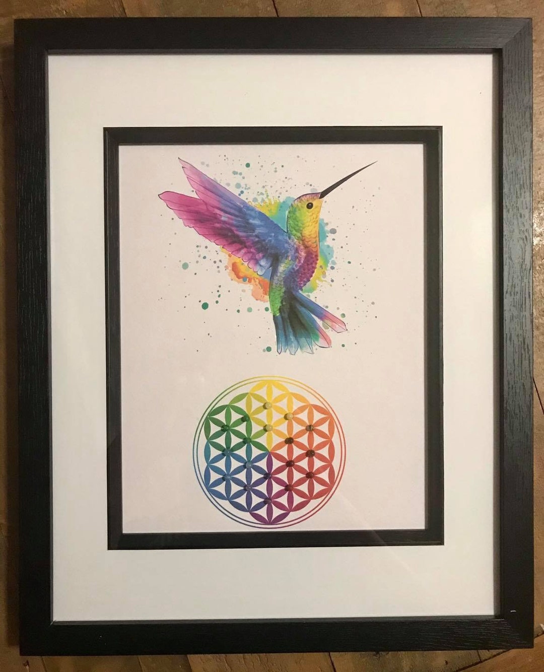 Custom Crystal Grid - Hummingbird - Etsy