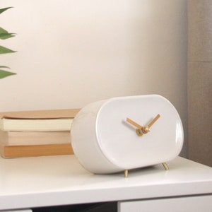 Modern Ceramic Shelf Clock , Home Office Decor - Etsy