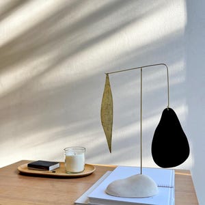 Balance Sculpture | Ceramic and Brass Kinetic Sculpture | Art for Home ...