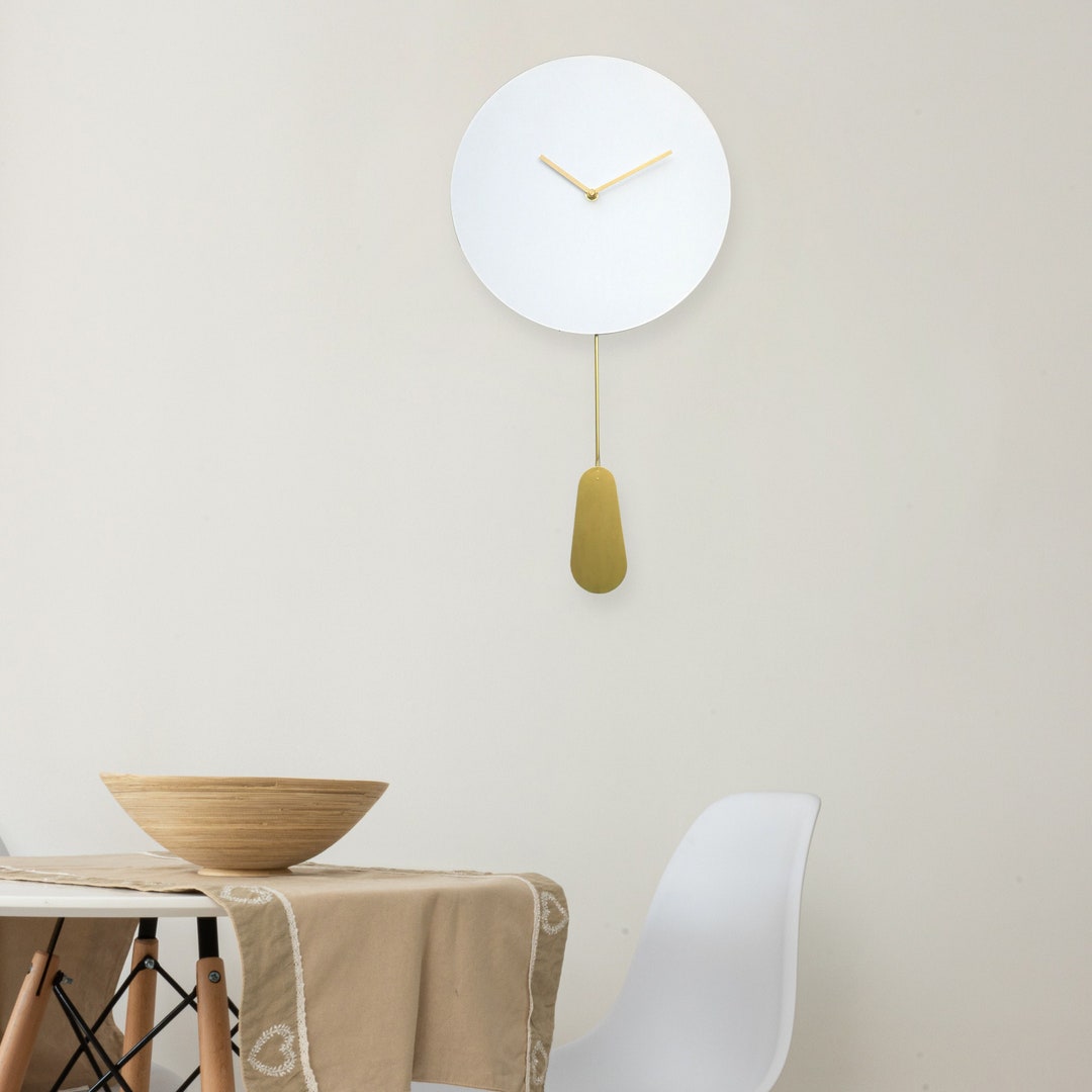 Large Pendulum Wall Clock - Available in Various Colors | Swinging ...
