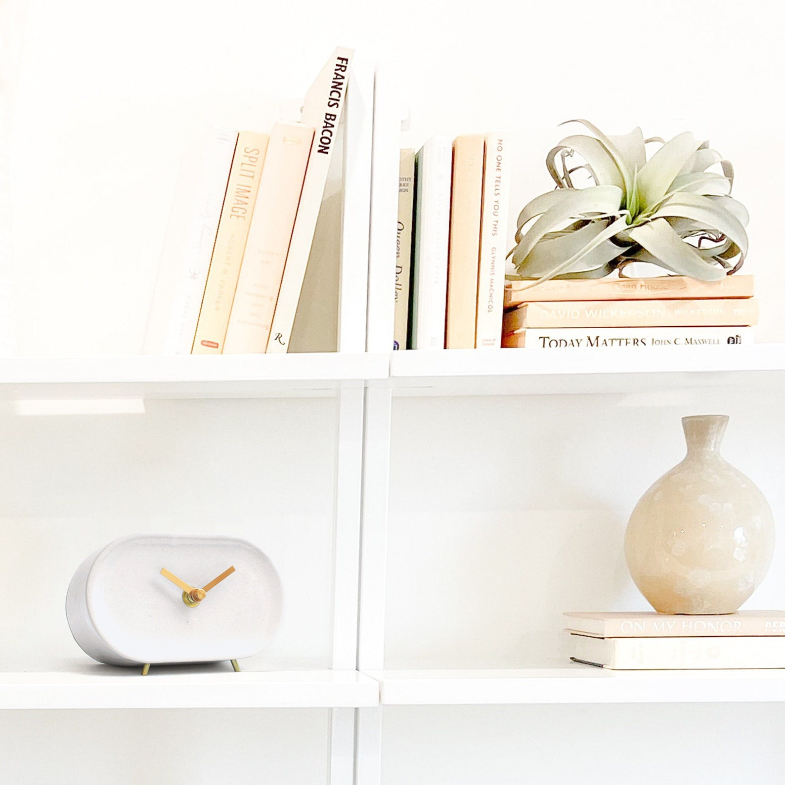 Modern Ceramic Shelf Clock Home Office Decor - Etsy