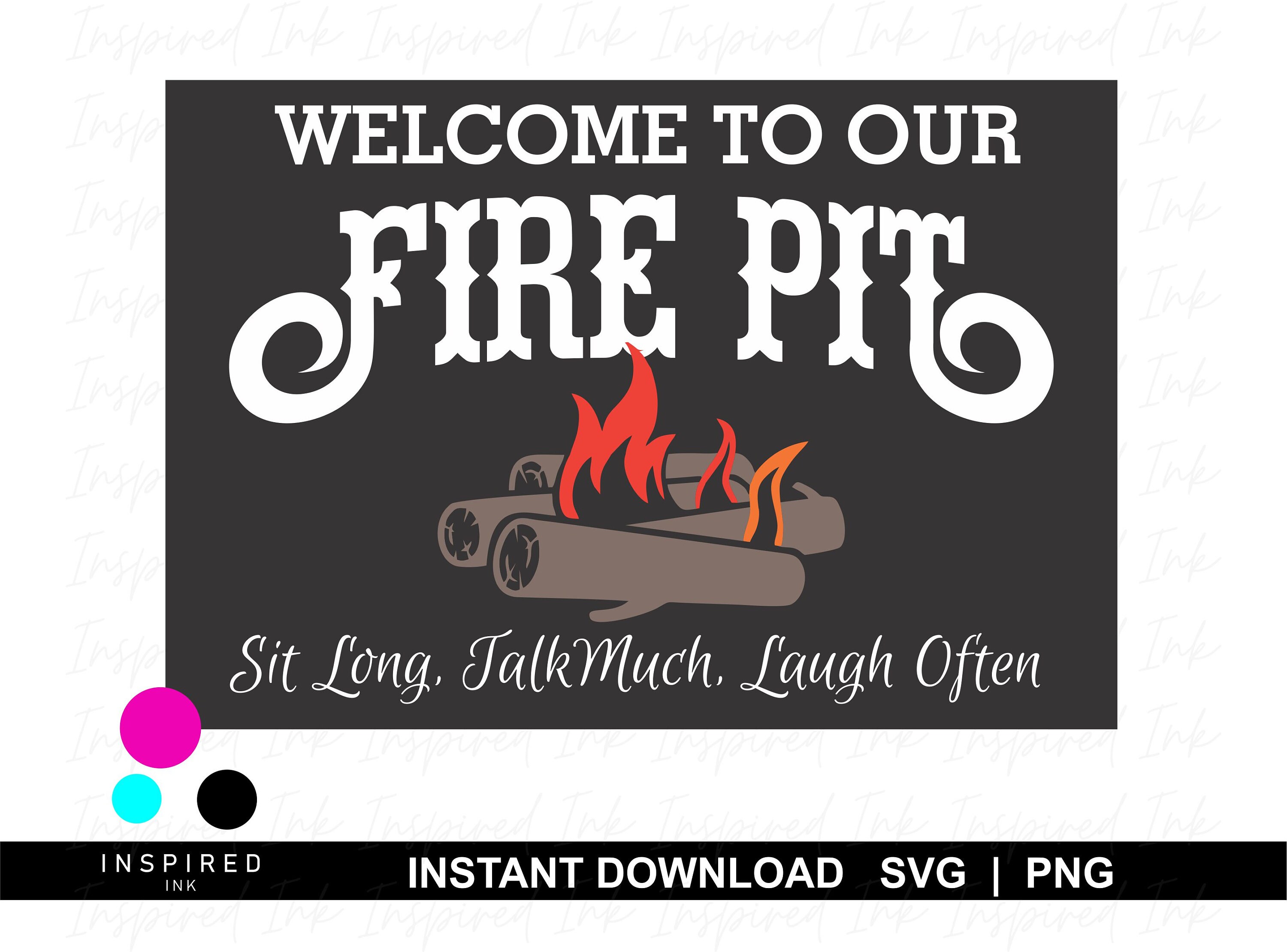 Camping ~ Camp Fire Graphic~ SVG, PNG Cut File Commercial Use, Cricut ...