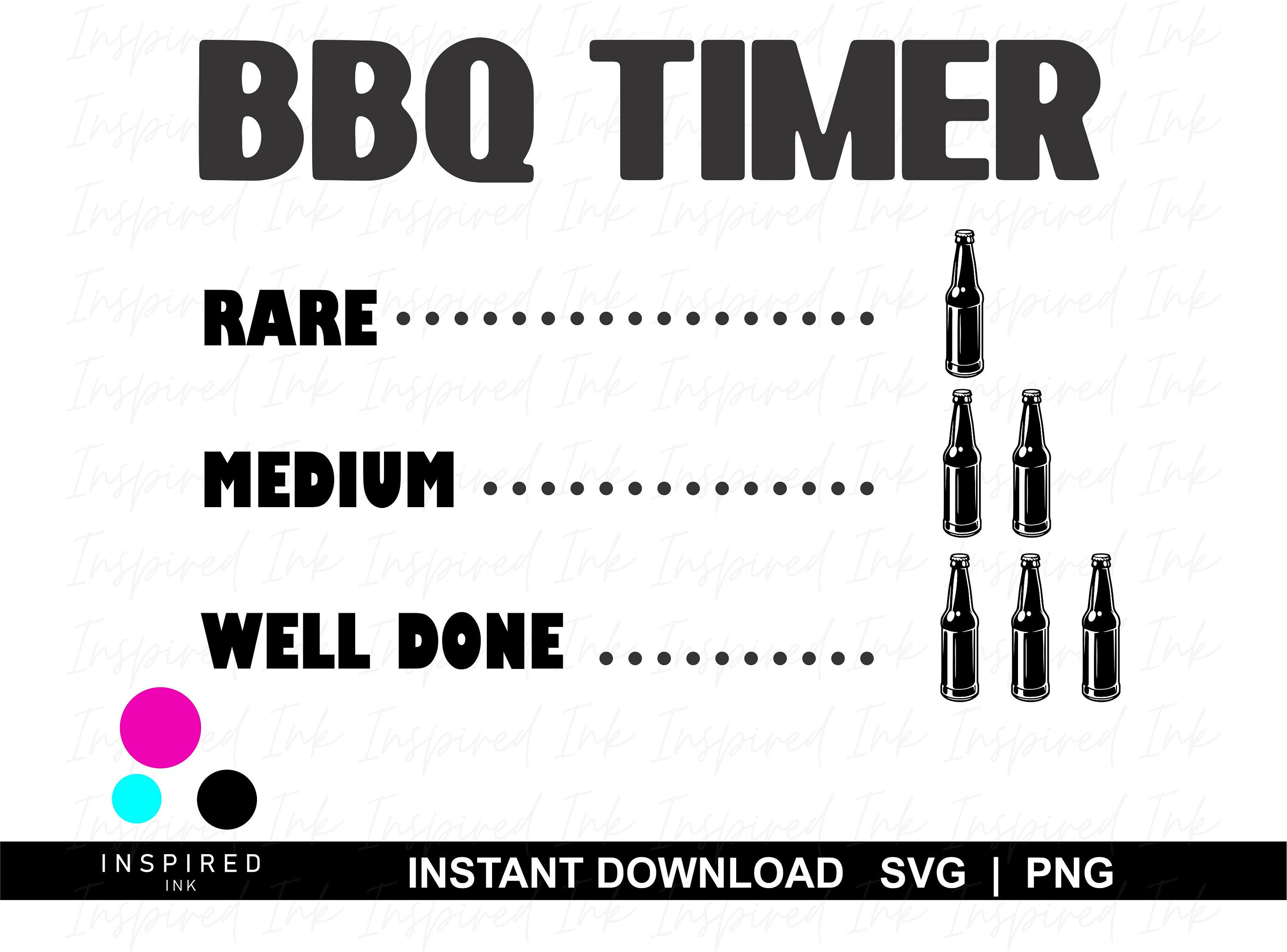 BBQ Timer Graphic ~ Digital Download SVG, PNG ~ Commercial Use ...