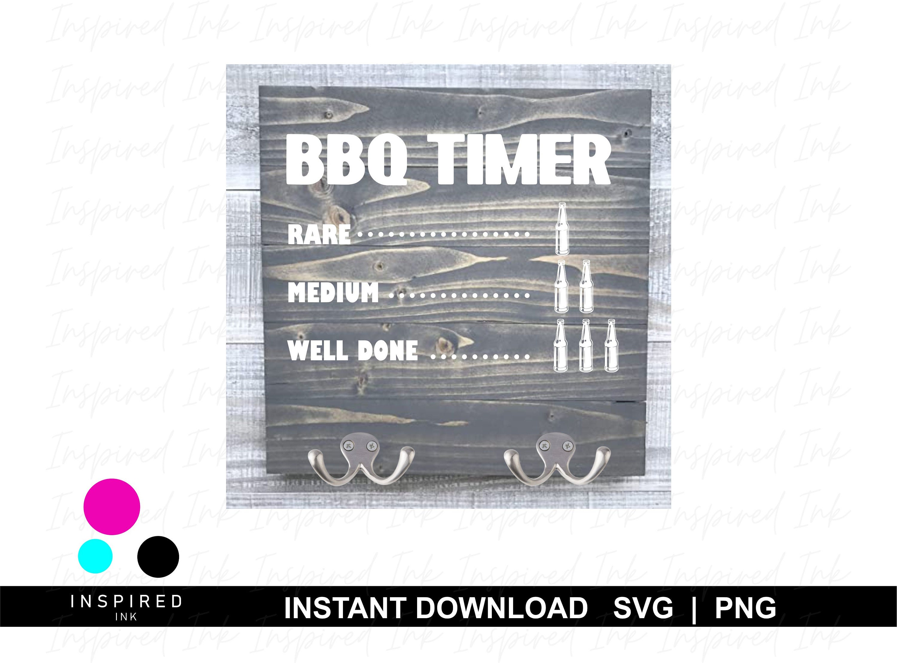 BBQ Timer Graphic ~ Digital Download SVG, PNG ~ Commercial Use ...