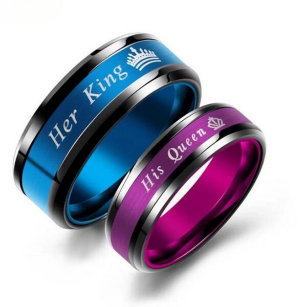 King Queen Tungsten Ring - Etsy