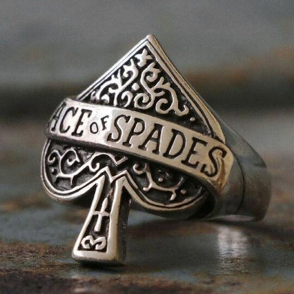 Ace of Spades Rings - Etsy