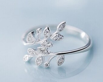 Leaf Pattern Ring | Etsy