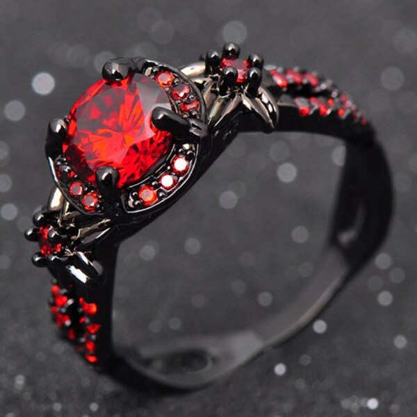 Shop Red Stone Ring - Etsy