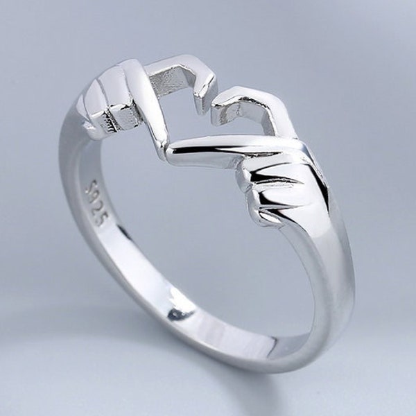 Hand Shaped Ring - Etsy