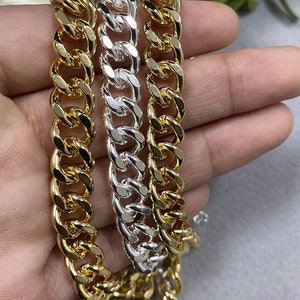 Thick Chain Name Necklace Custom Name Necklace Thick Chain - Etsy
