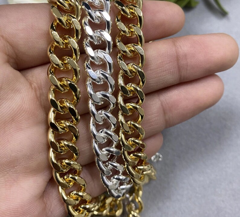 Thick Chain Name Necklace Custom Name Necklace Thick Chain - Etsy