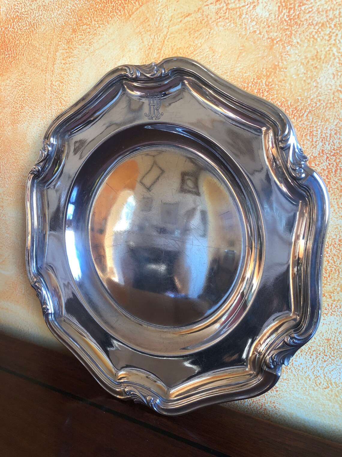 Grand Et Beau Plat Rond Christofle Poinçon CC xixe Bords - Etsy