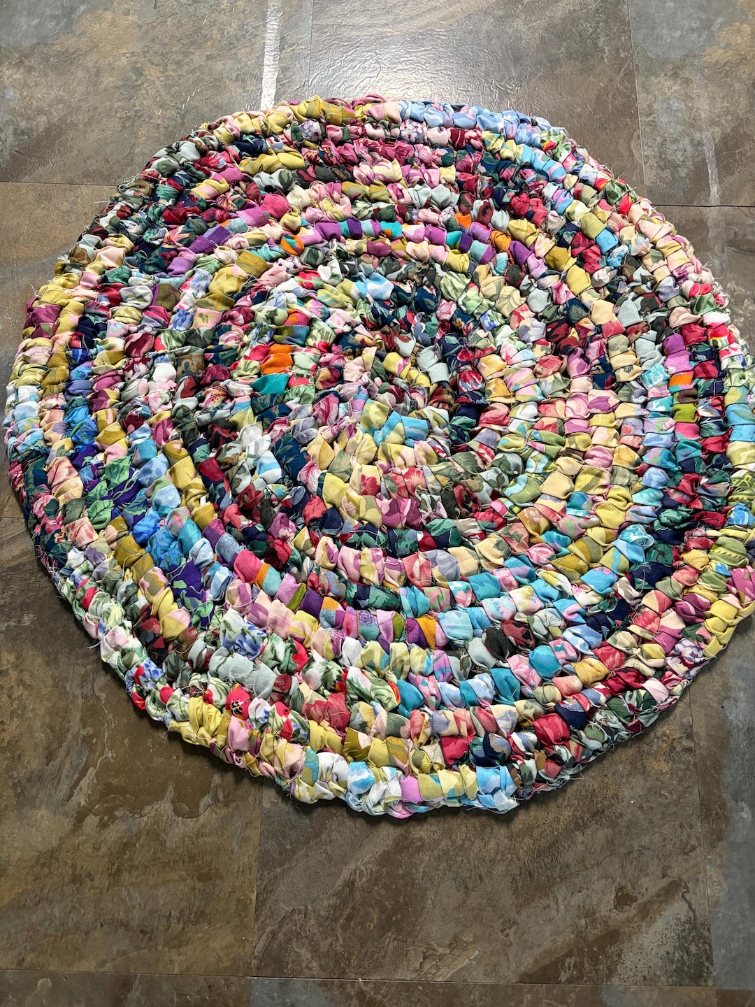 Rag Rug in Many Colors 24” Circle - Etsy