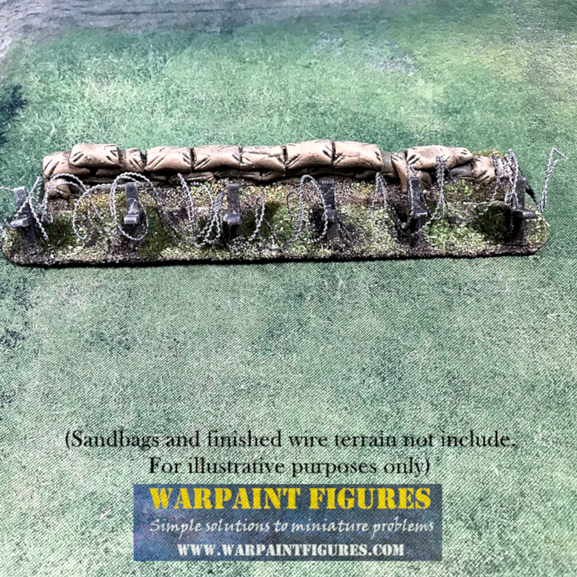 5m (c.18ft) Model Wargaming Barbed Wire (15mm/28mm/32mm) Diorama ...