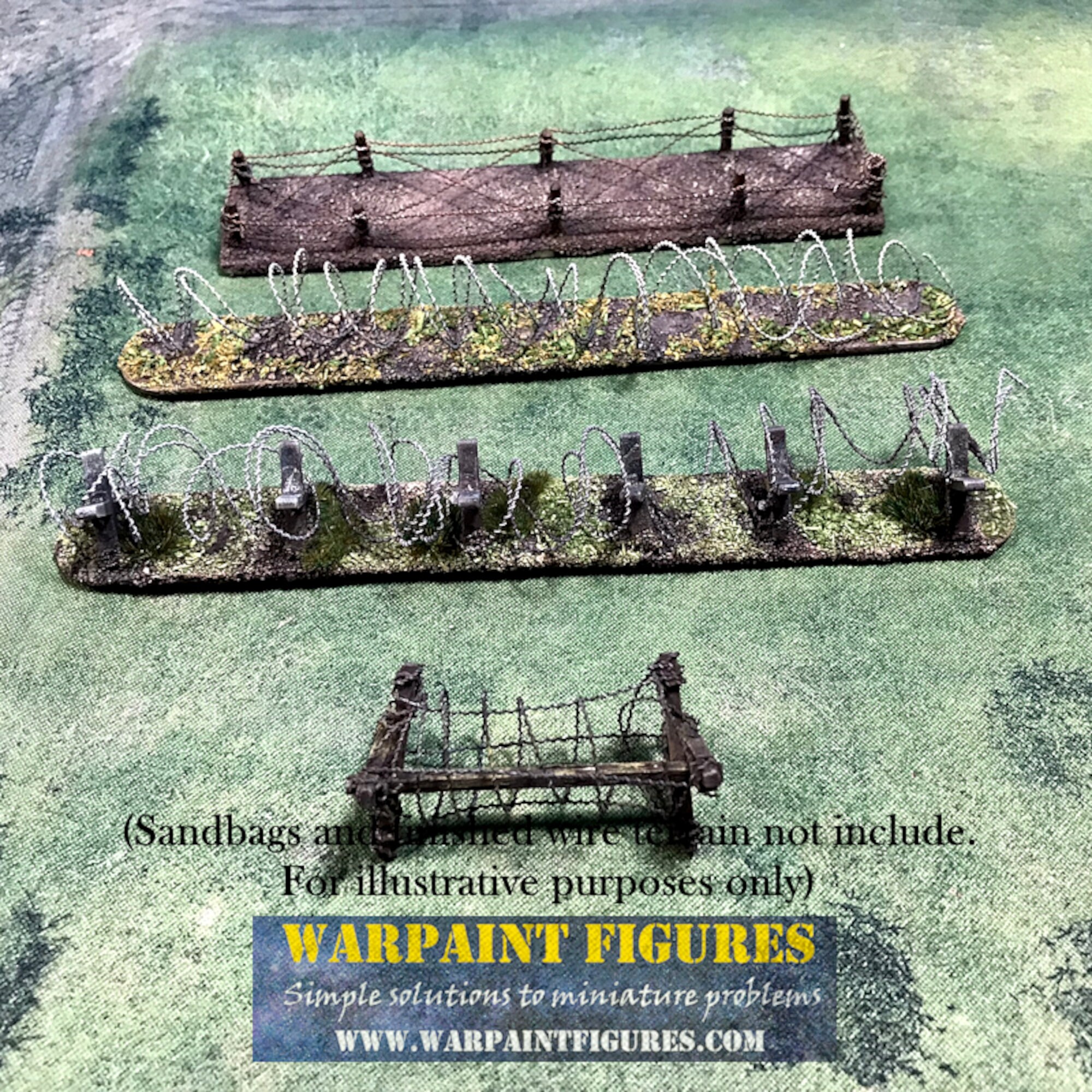 5m (c.18ft) Model Wargaming Barbed Wire (15mm/28mm/32mm) Diorama ...