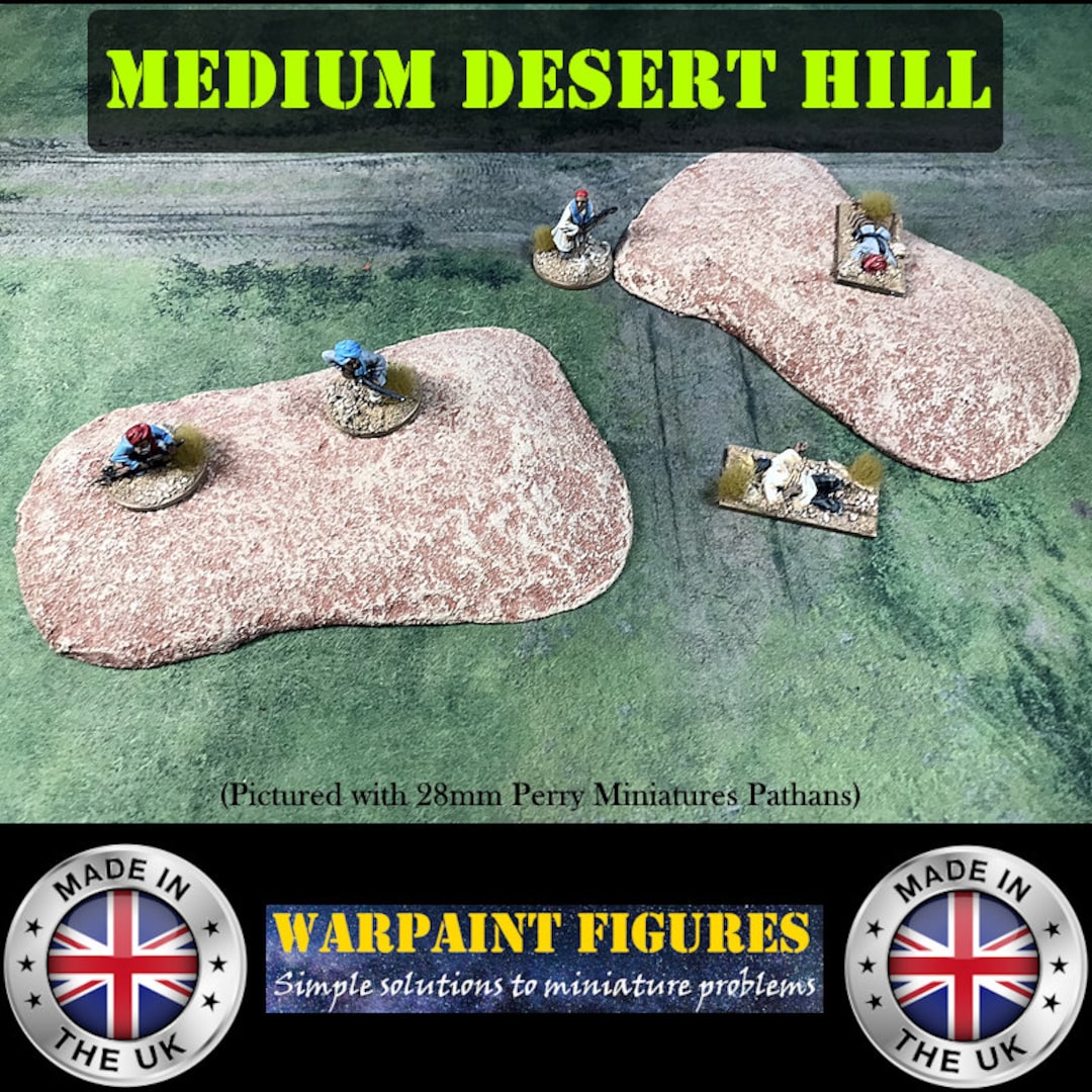 Medium Desert Hills -hand Made Wargames Terrain-bolt Action 28mm WW2 ...