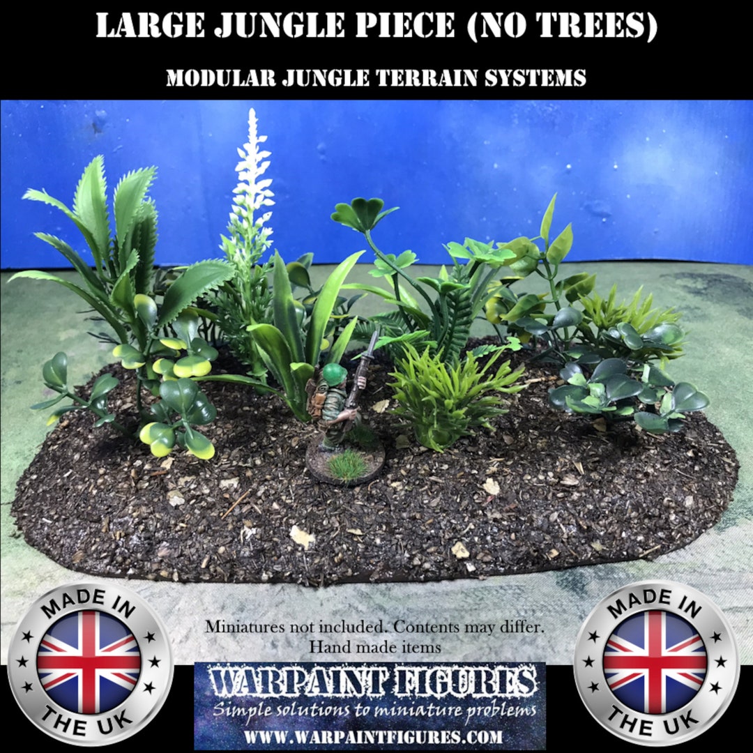 Wargaming Terrain - Jungle Large Pieces (no Trees) Suitable for Games ...