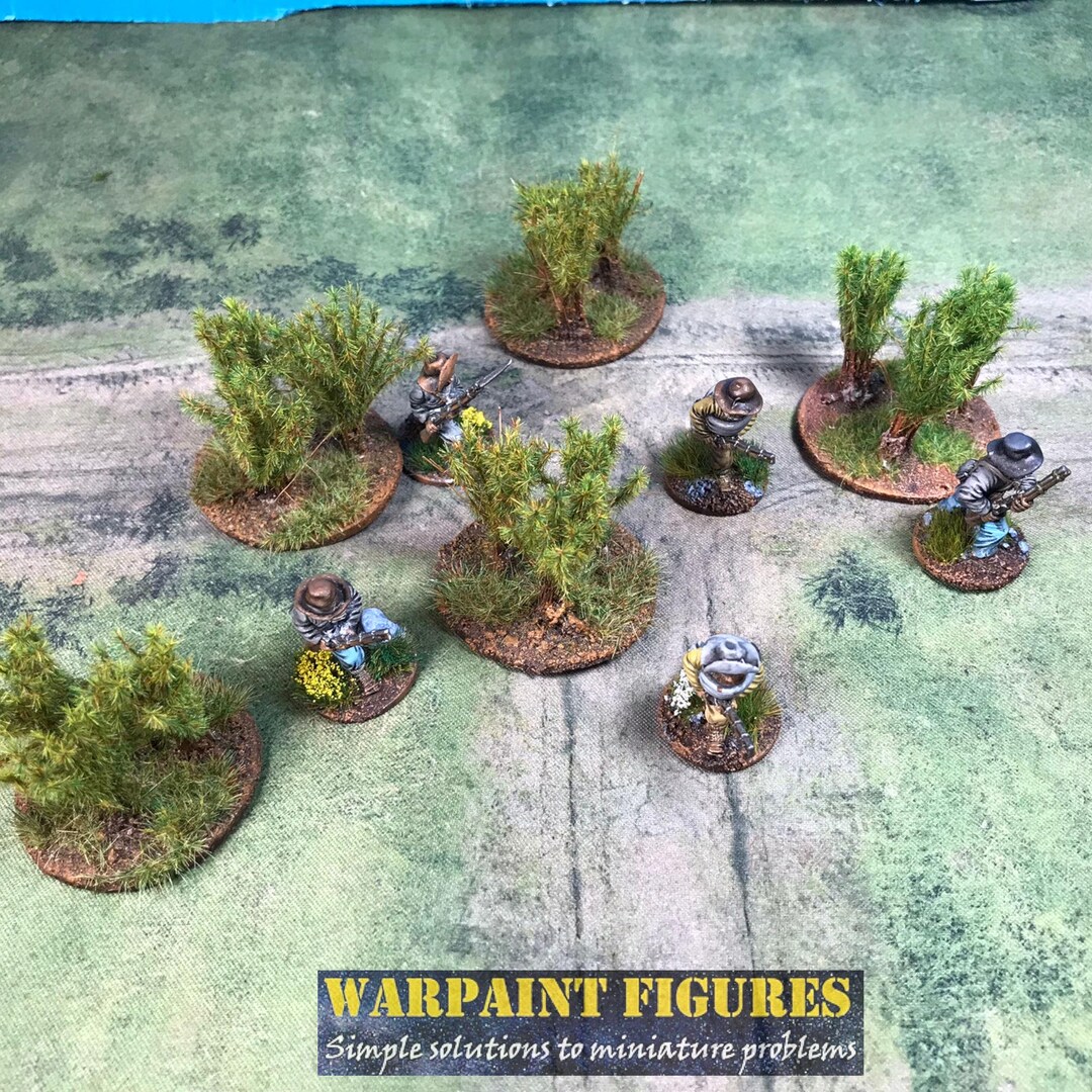 Wargaming Bush Terrain Scatter Set: 28mm, 15mm Scale - Etsy