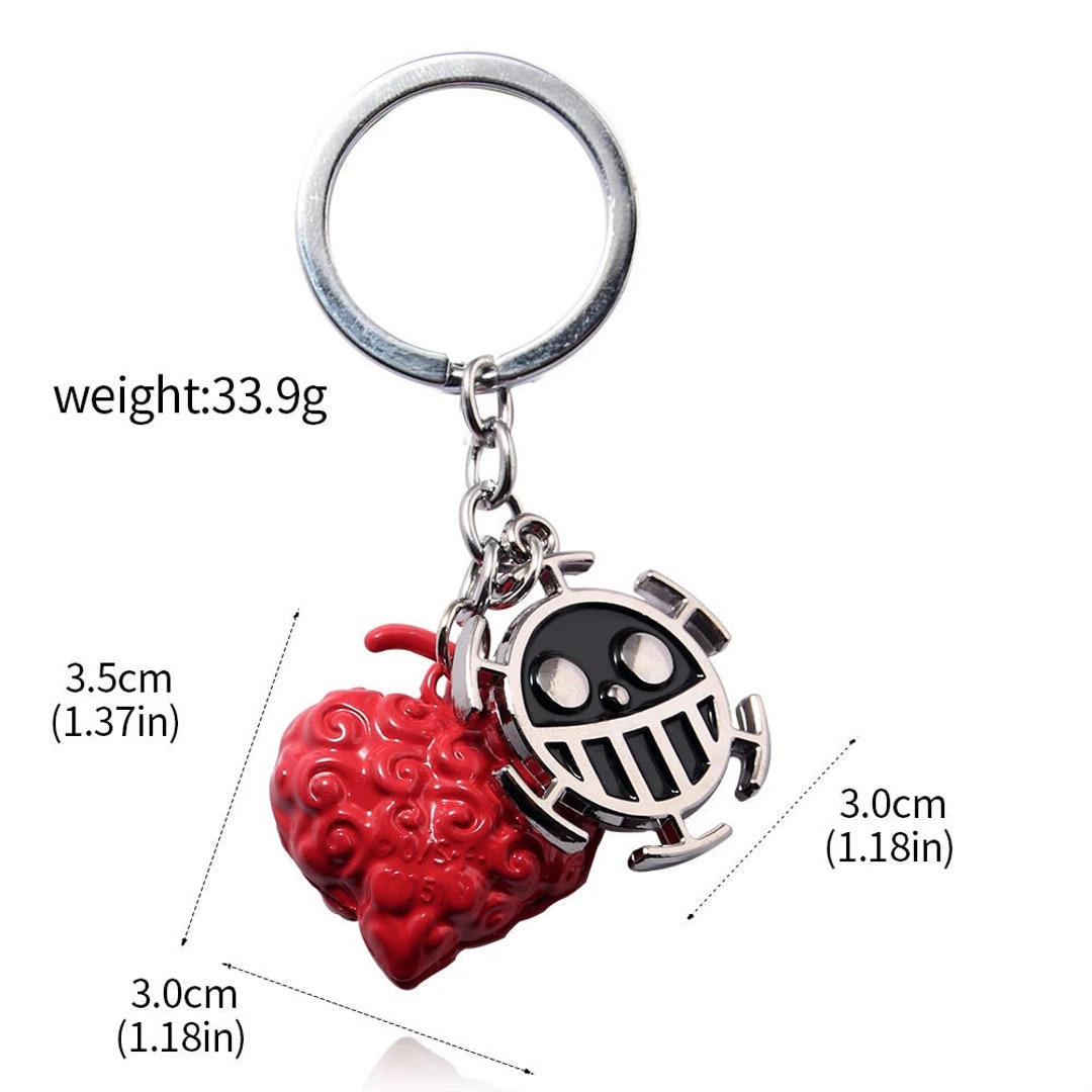 One Piece Devil Fruit Keychains Metal Pendant Anime Collectibles Unique ...