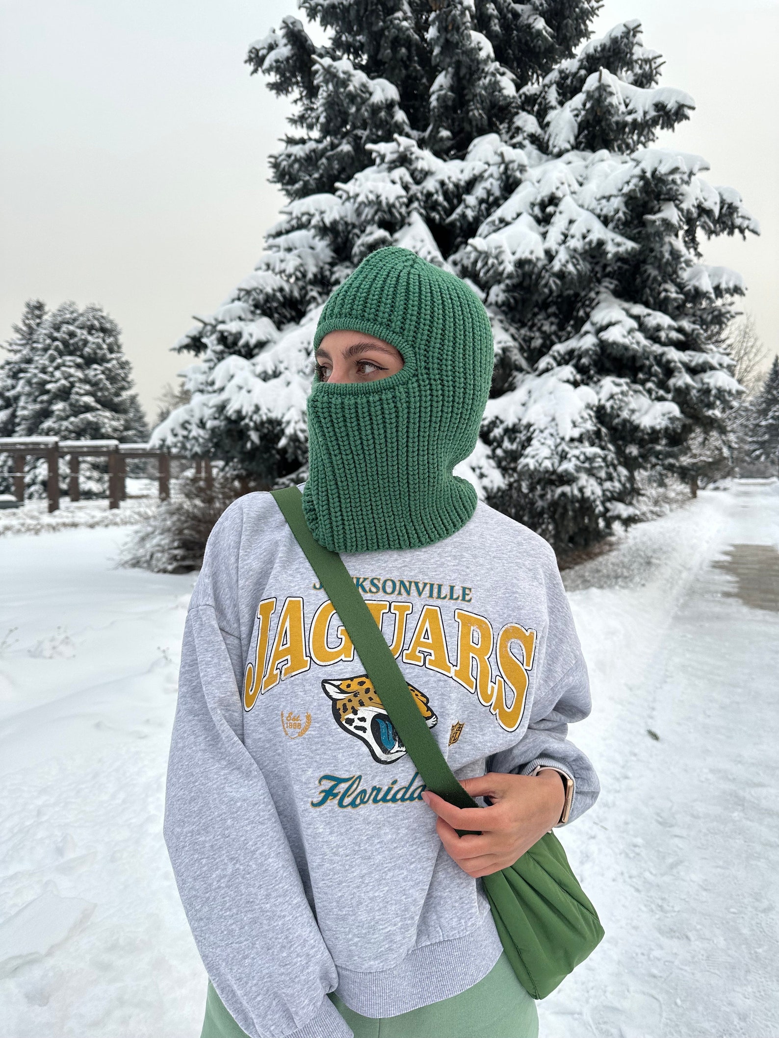 Ready to Ship, Knitted Wool Balaclava Hat, Winter Full Face Mask for ...