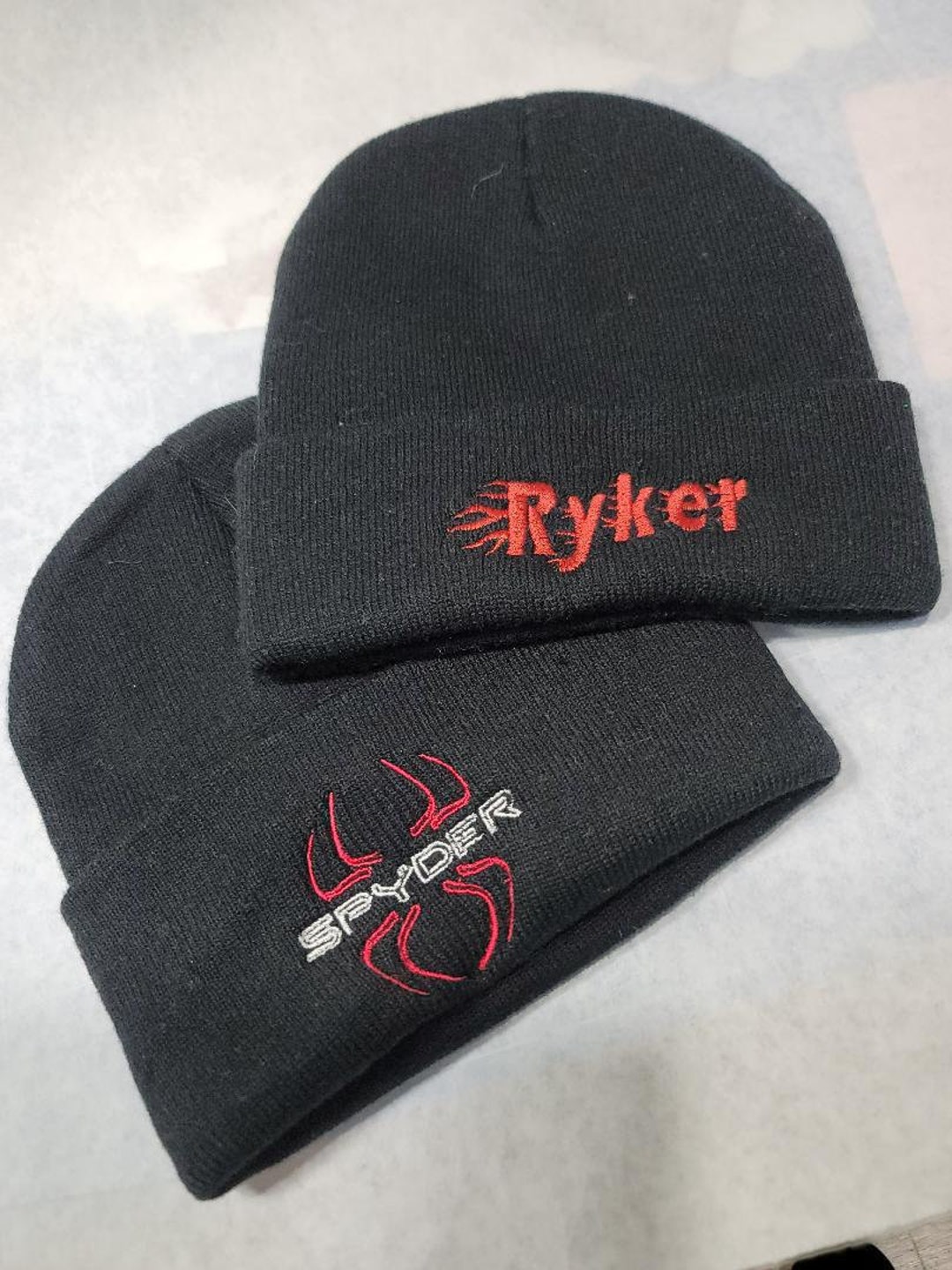 Spyder and Ryker Embroidered Knit Beanie Cap Doorag Headbands, Beanie ...