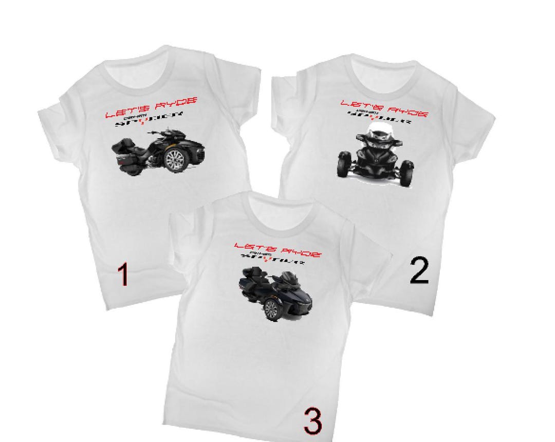 Canam Spyder RT, F3 T-shirts Motorcycle Mens and Womens Unisex Sizes ...