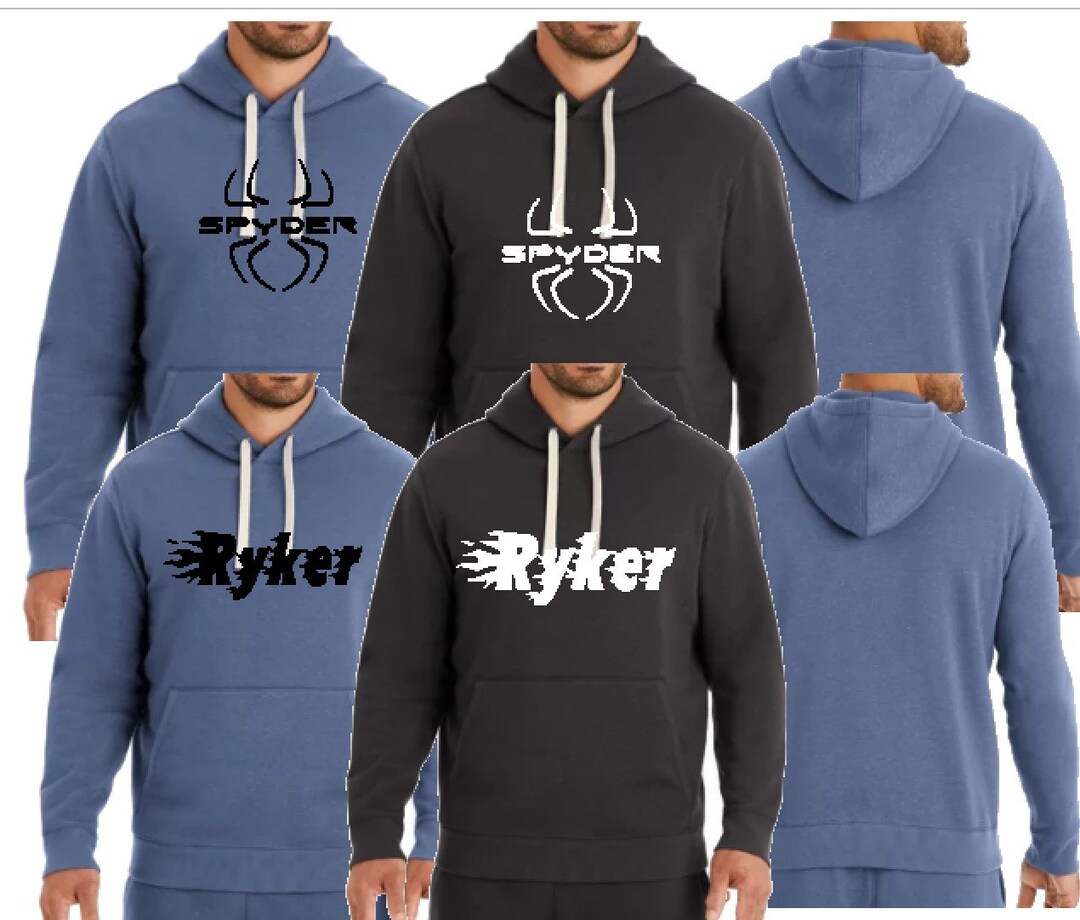 Men's Can Am Spyder Ryker Hoodie Kangaroo Pockets Motorcycle - Blue, or ...