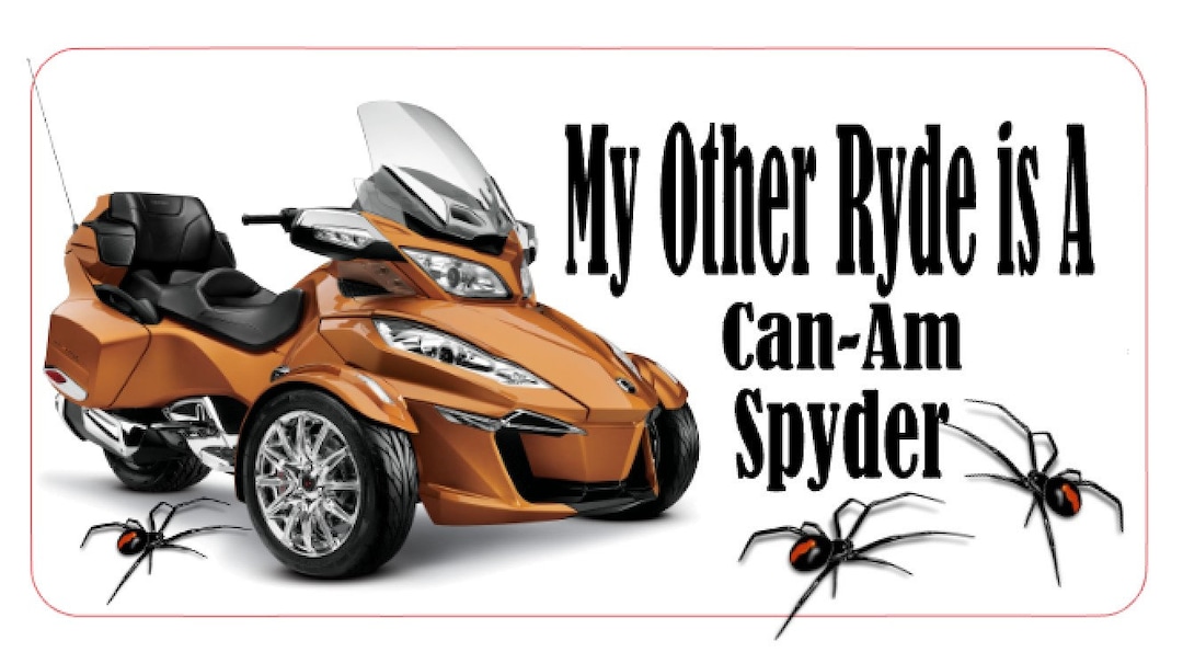 Can Am Spyder License Plate for Your Car. Customized With Your Color ...