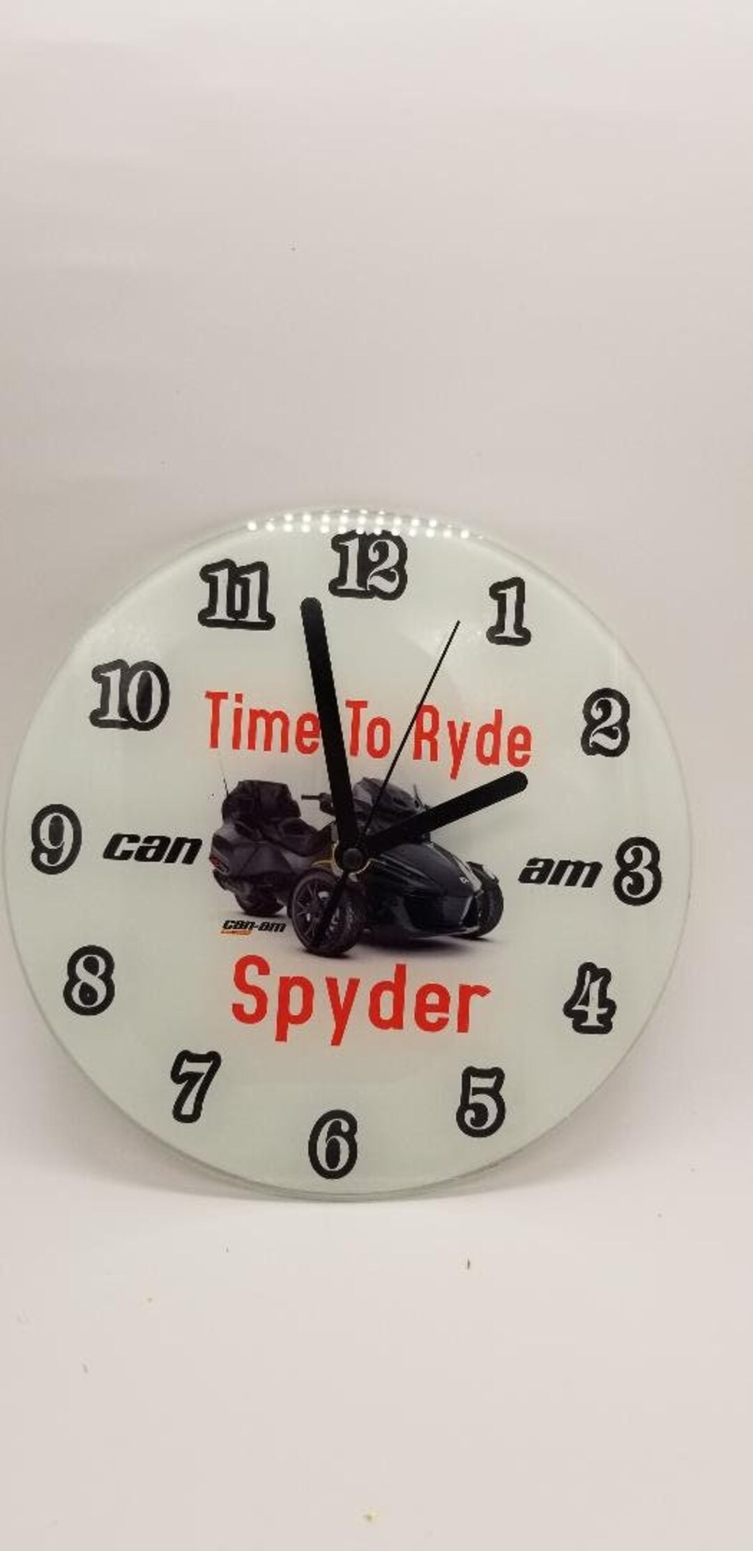 Can Am Spyder or Ryker Clock "time to Ryde" Motorcycle, Wall Clock ...
