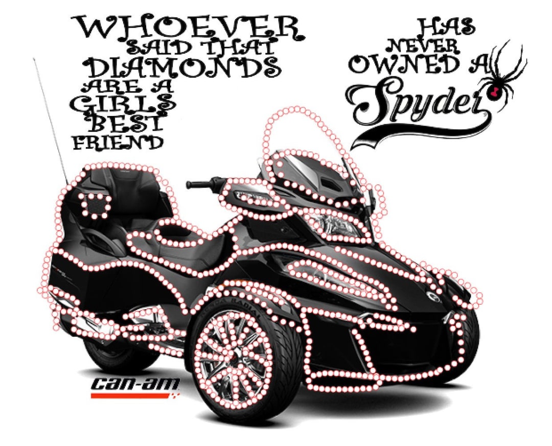 Can Am Spyder Blinged Out T-shirts Motorcycle RT - Etsy