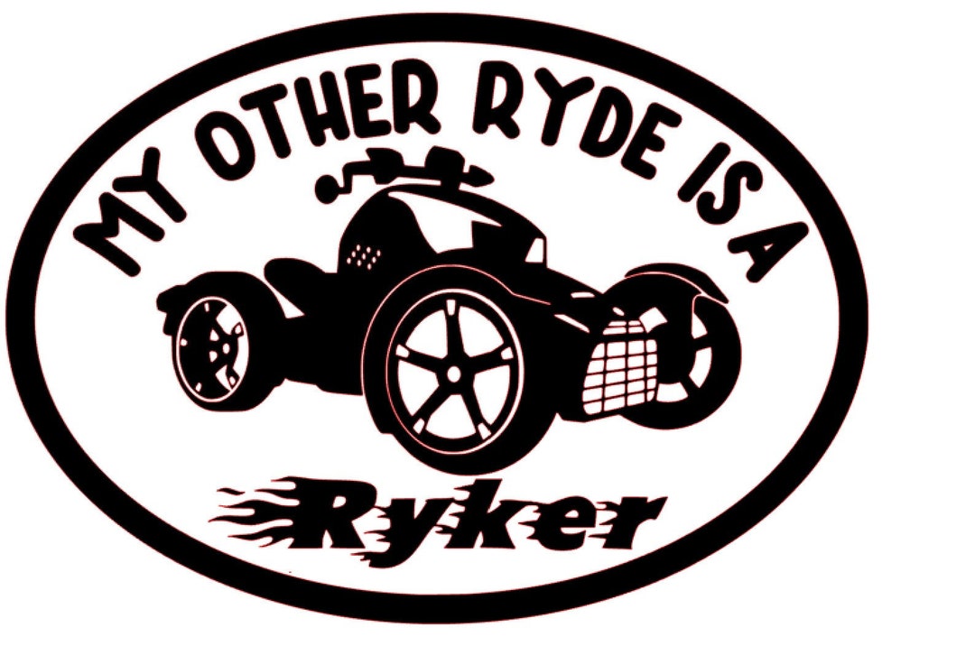 Ryker, Can Am Decal, or Bumper Sticker My Other Ryde is A Ryker Car ...